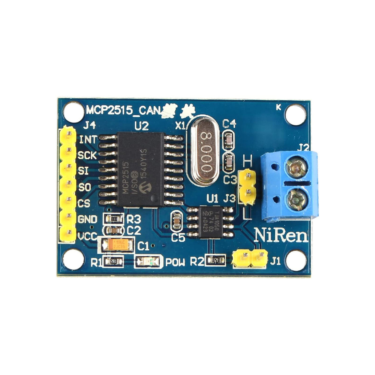 HALJIA MCP2515 CAN Bus Module TJA1050 Receiver SPI Module Compatible w