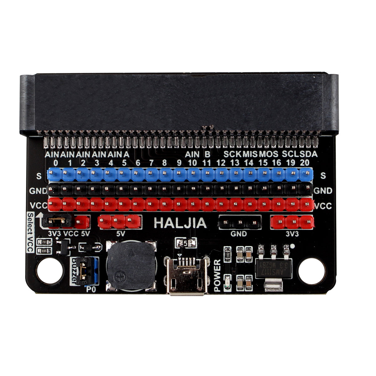 HALJIA Micro:bit Expansion Board with Buzzer Adapter Compatible with B