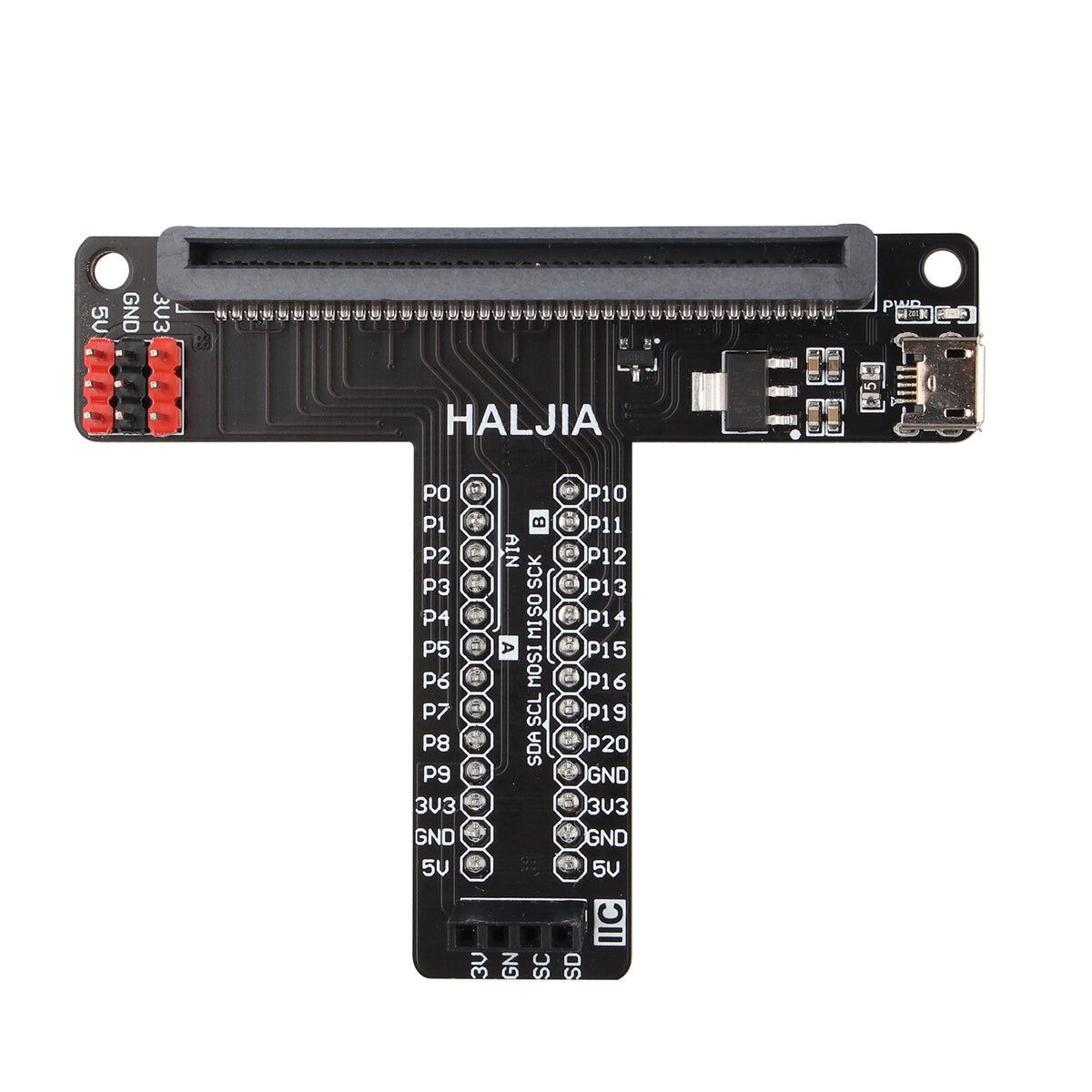 HALJIA T-type GPIO Expansion Board for BBC Micro:bit T Adapter Breakou