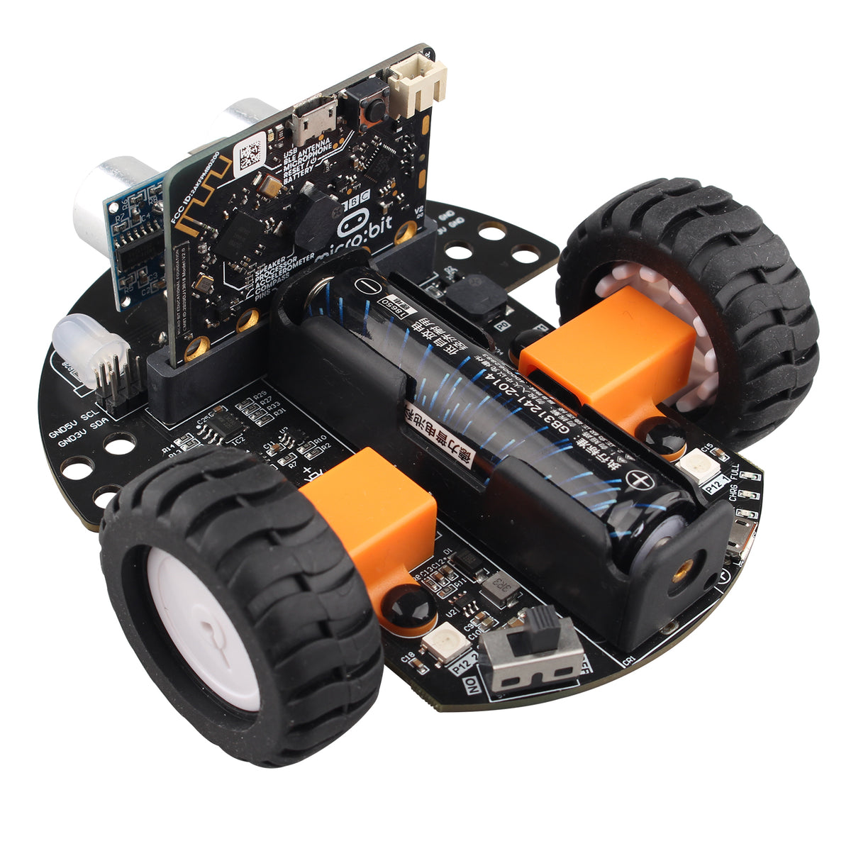 HALJIA Smart Mini Robot Car Compatible with BBC Micro:bit V2 Electroni