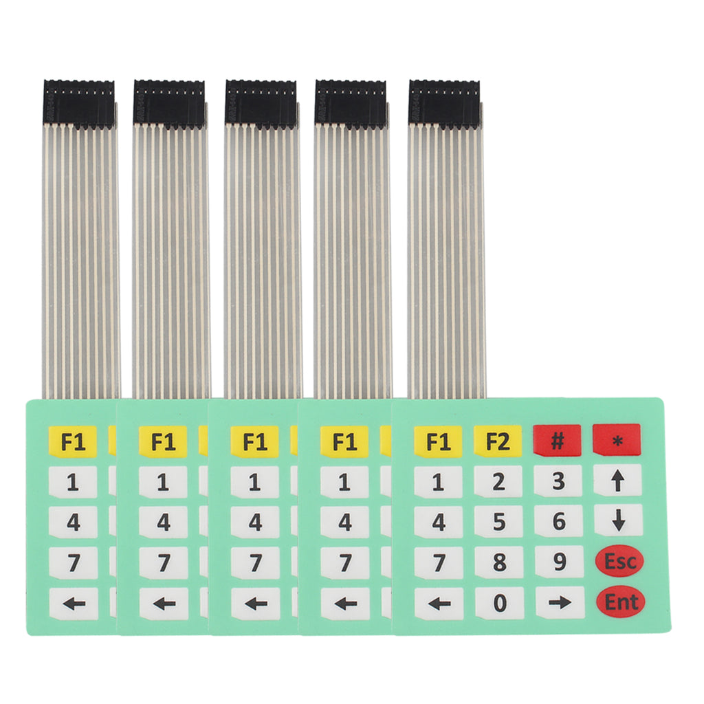 HALJIA 5 PCS 4 x 5 Matrix Array Keypad Keyboard 20 Key Membrane Switch