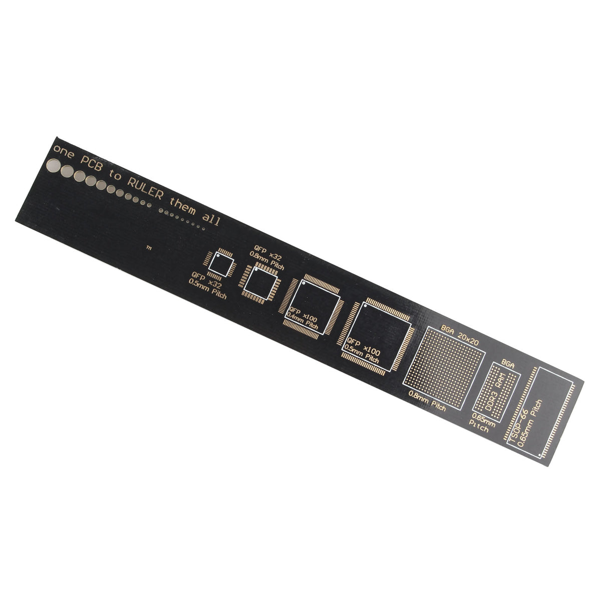 HALJIA 15cm 6" Multifunctional PCB Ruler EDA Electronic Reference Unit