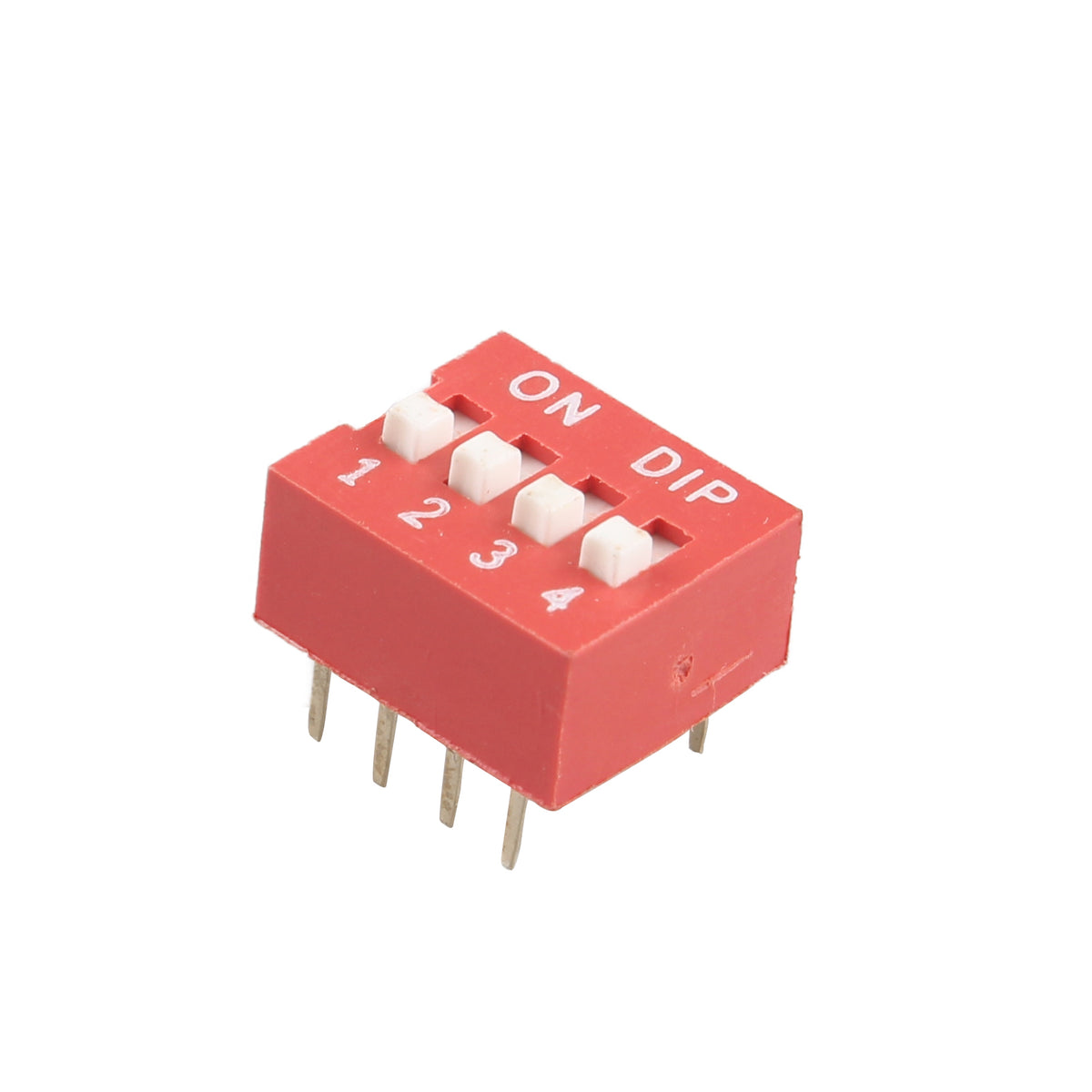 HALJIA 10Pcs Slide Type Switch Module 2.54mm 4-Bit 4 Position Way DIP