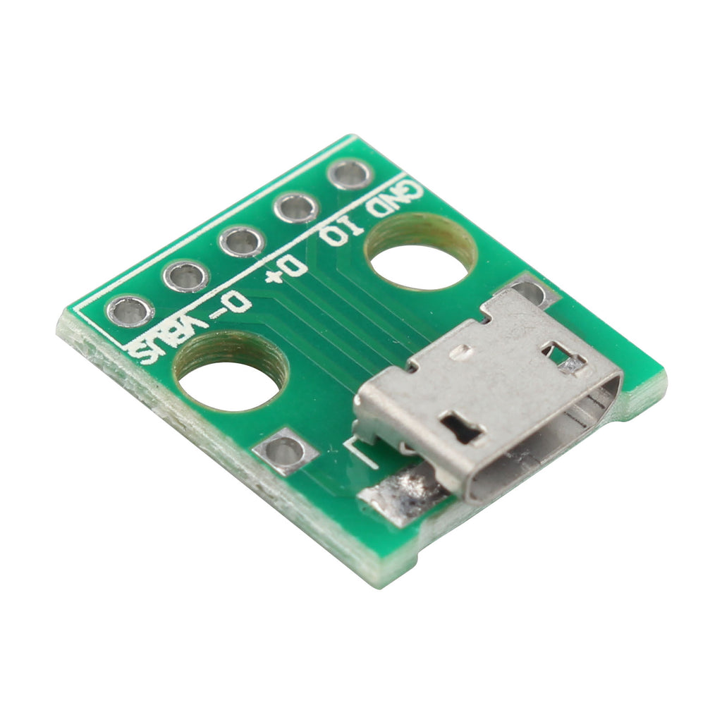 HALJIA Micro USB to DIP Adapter 5 Pin Female Connector B Type PCB Conv
